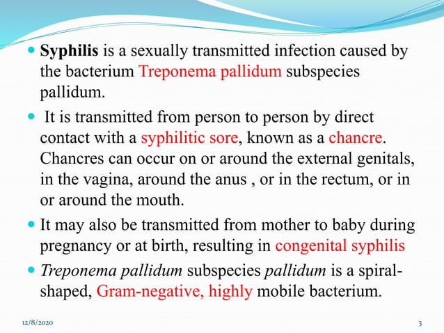 Syphilis | PPTX | Infectious Diseases | Diseases and Conditions