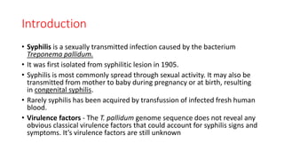Syphilis | PPTX | Infectious Diseases | Diseases and Conditions