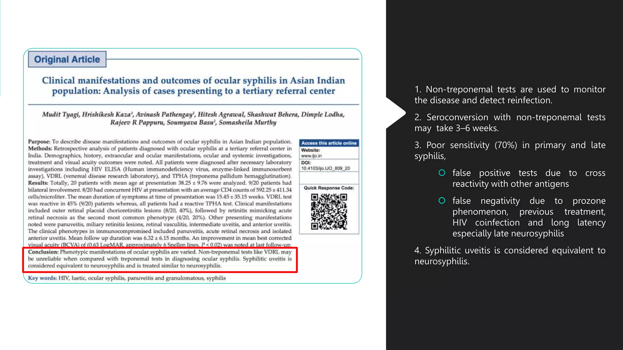 syphilis.pptx | Eye and Vision Conditions | Diseases and Conditions