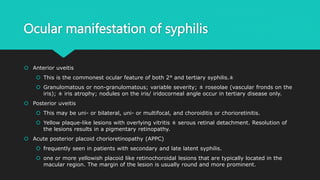 syphilis.pptx | Eye and Vision Conditions | Diseases and Conditions