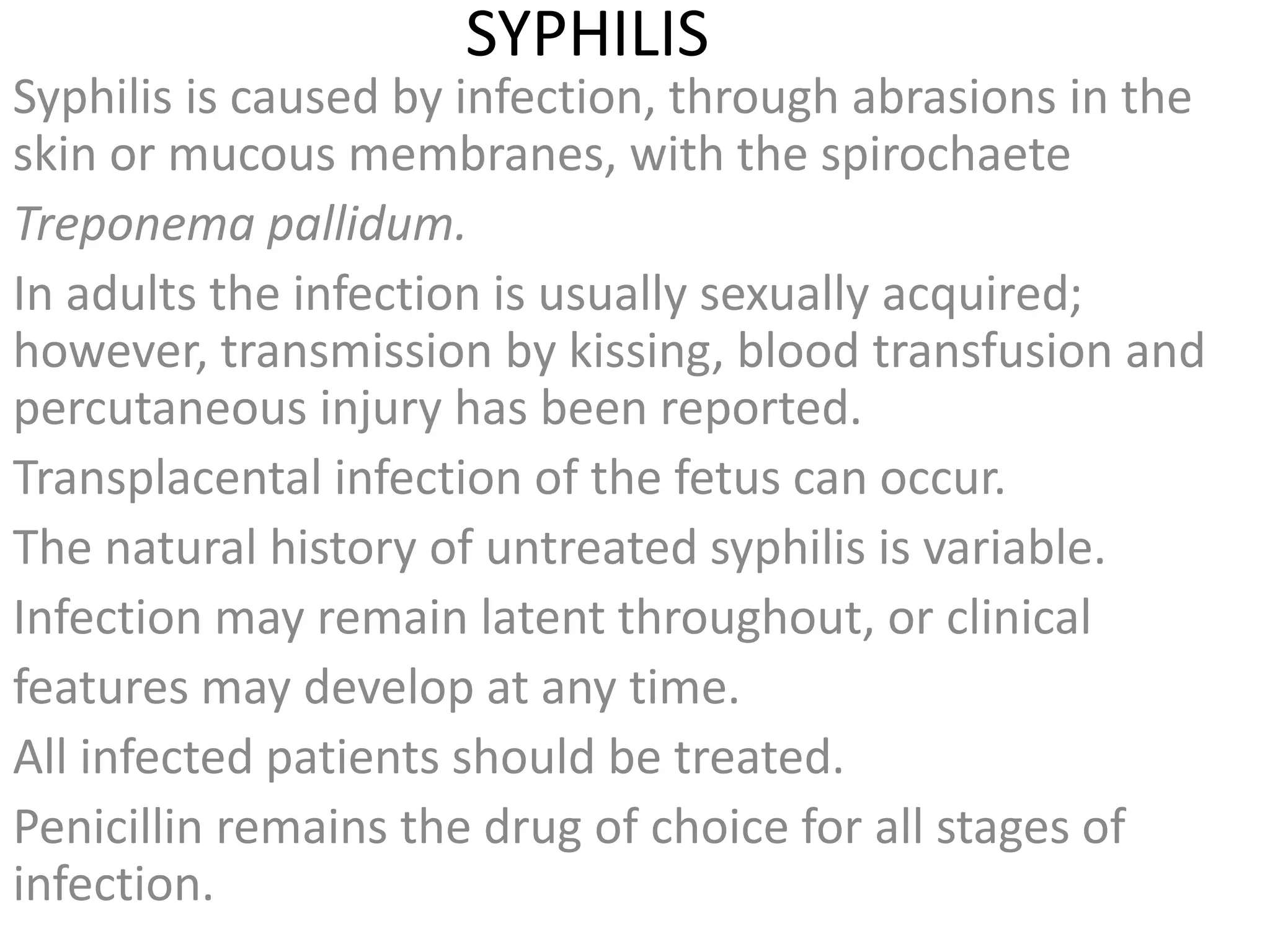 SYPHILIS.pptx bachelors degree in medicine | PPTX