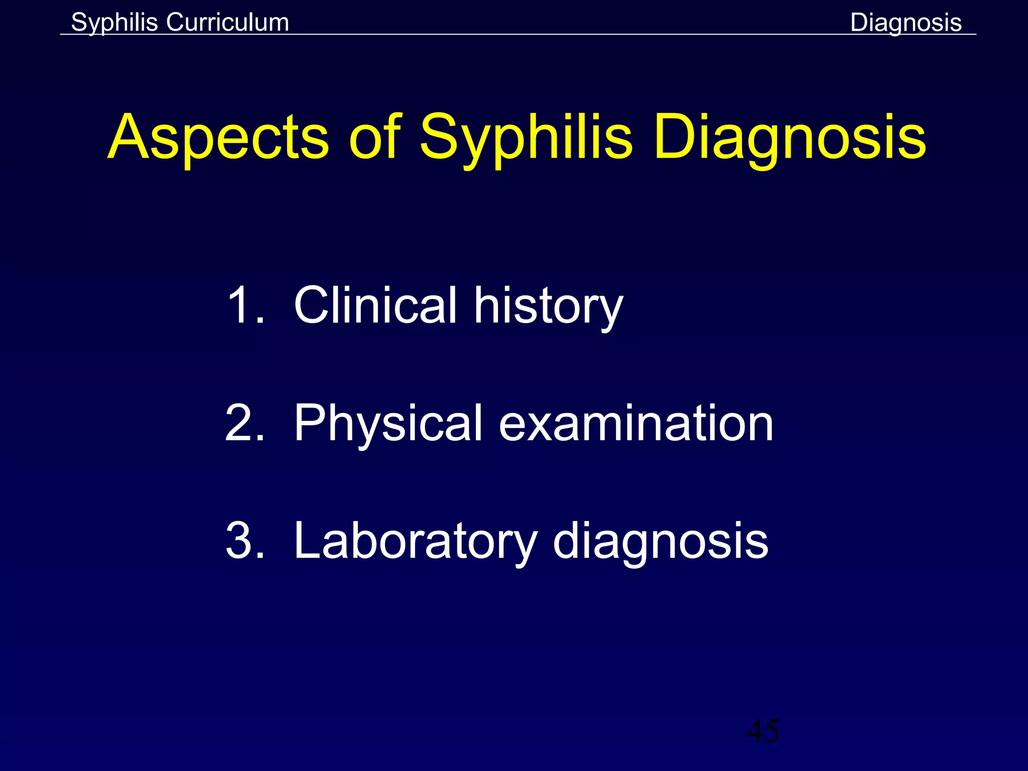 Syphilis slides | PPT
