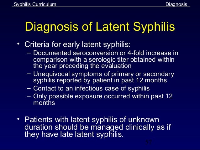 Syphilis slides