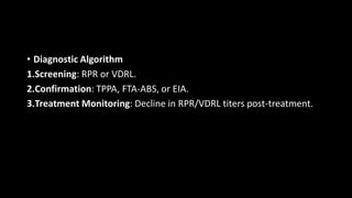 syphilis and its treatment prevention measurement | PPT