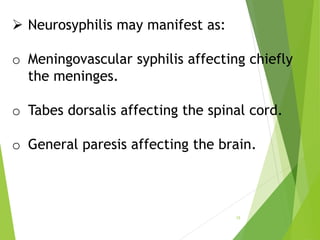 Syphilis and gonorrhea - Its etiology, pathophysiology, signs and ...