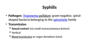 Syphilis BMS internal medicine PowerPoint presentation | PPT