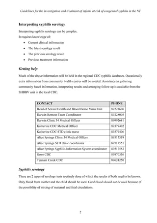 Syphilis congenital | PDF