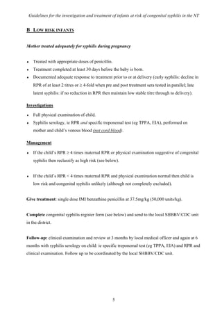 Syphilis congenital | PDF