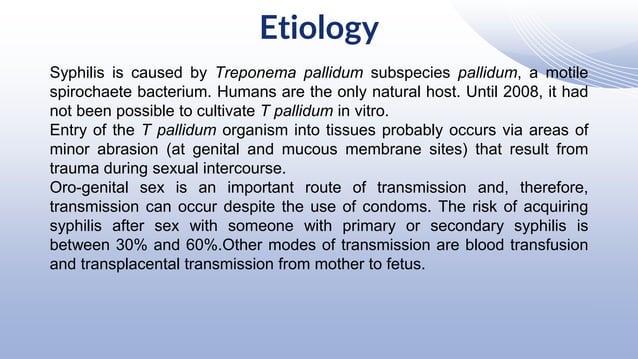 Syphilis Disease Edited.pptx , bacterium Treponema pallidum | PPT
