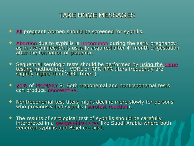 Syphilis in pregnancy-final_version | PPT