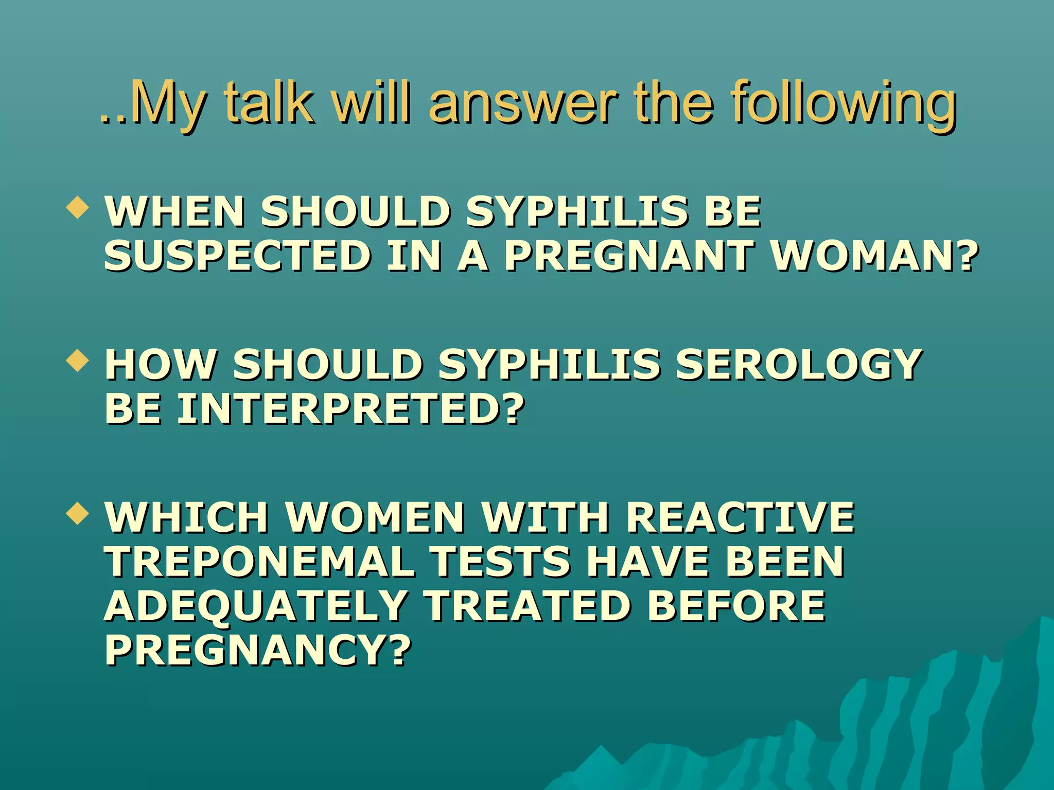 Syphilis in pregnancy-final_version | PPT