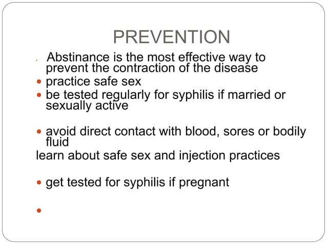 Syphilis | PPTX | Infectious Diseases | Diseases and Conditions