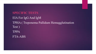 Syphilis symptoms,cause,stage,treatment | PPT