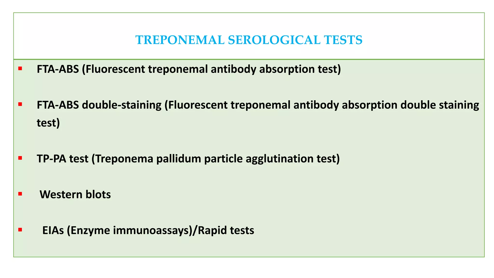 syphilis serology ppt, syphilis, laboratory diagnosis of syphilis, VDRL ...