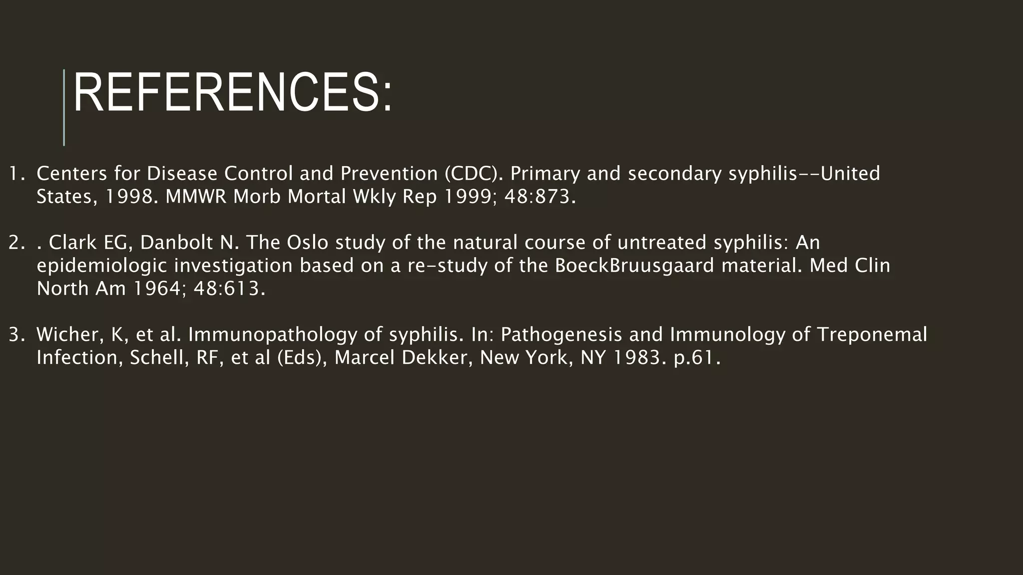 Syphilis ppt | PPTX
