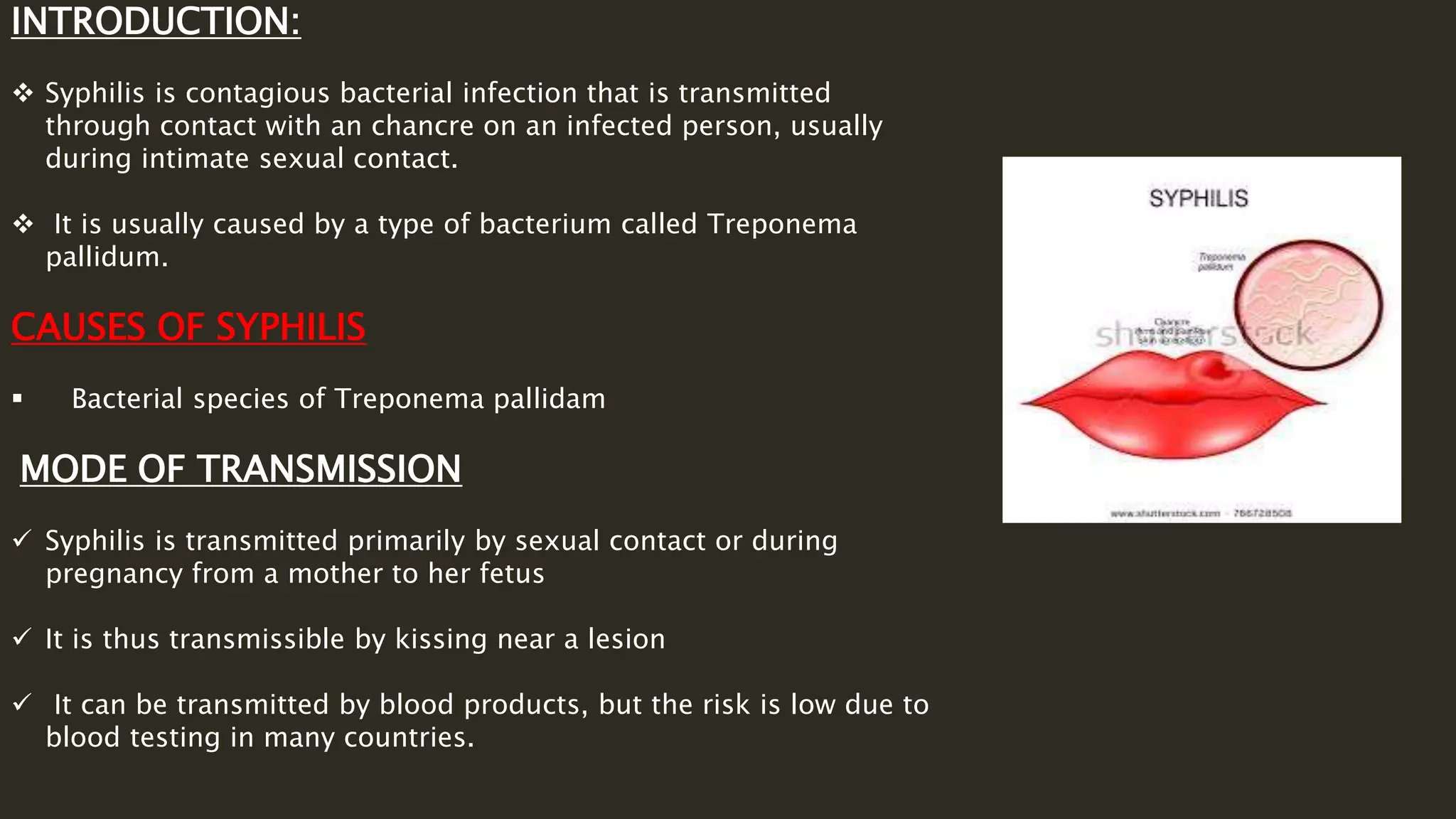 Syphilis ppt | PPTX