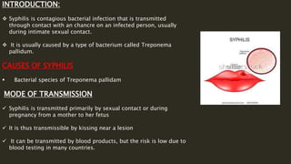 Syphilis ppt | PPTX