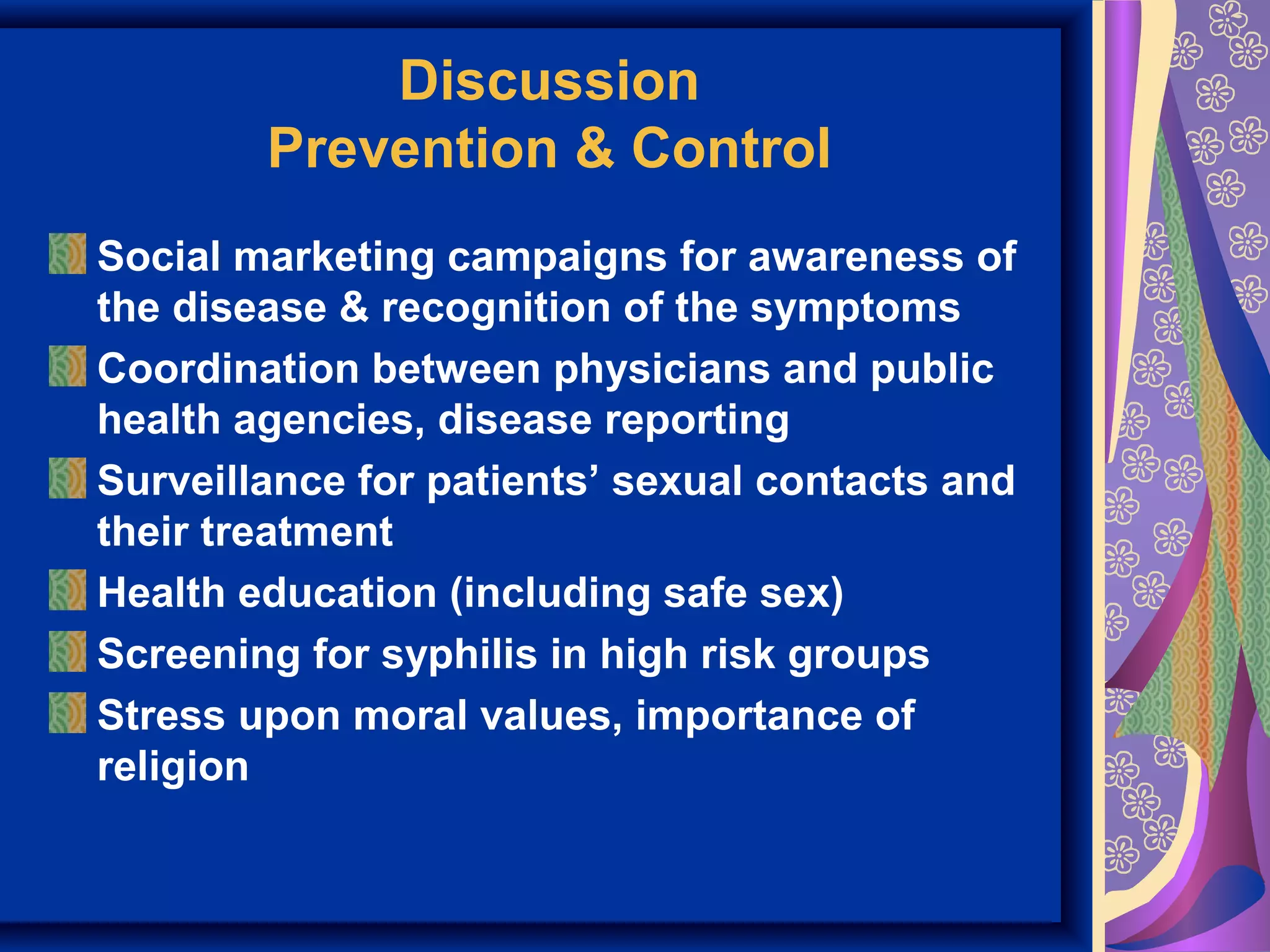 Syphilis resurgence: The social background | PPT