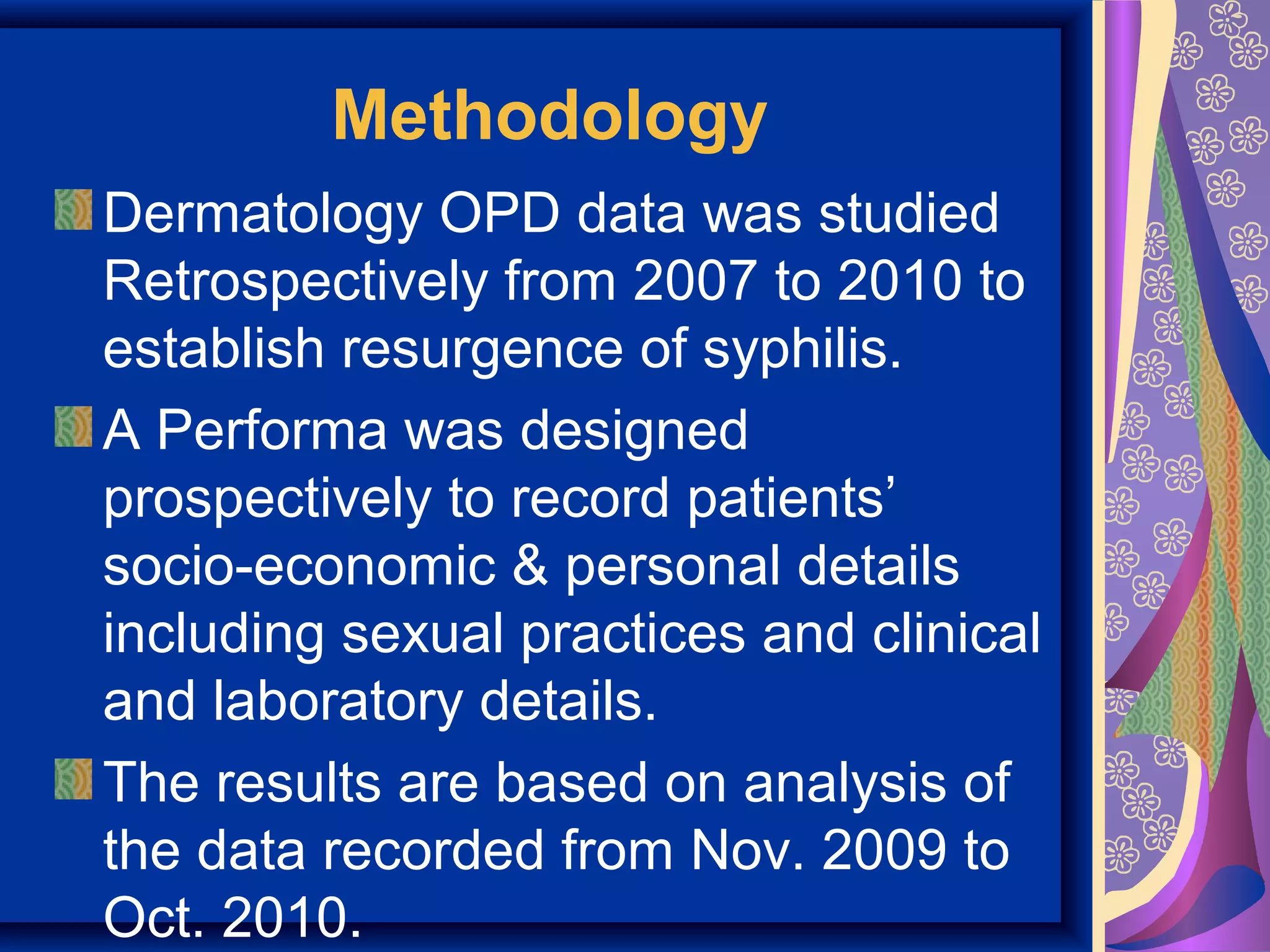 Syphilis resurgence: The social background | PPT