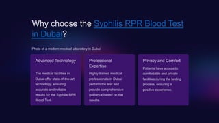 Syphilis RPR Blood Test in Dubai . pptx | PPTX