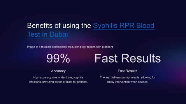 Syphilis RPR Blood Test in Dubai . pptx | PPT