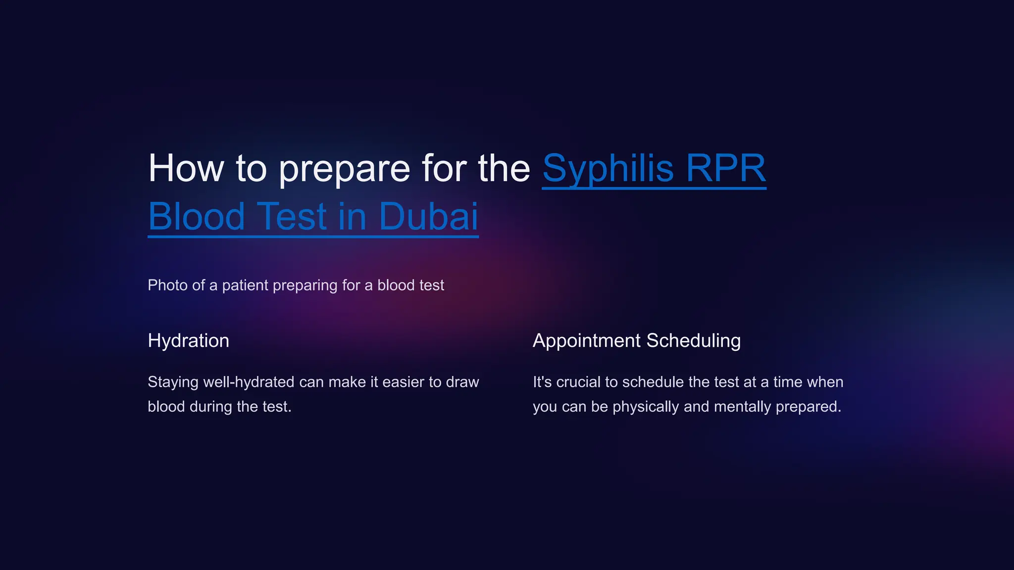 Syphilis RPR Blood Test in Dubai(alborg).pptx