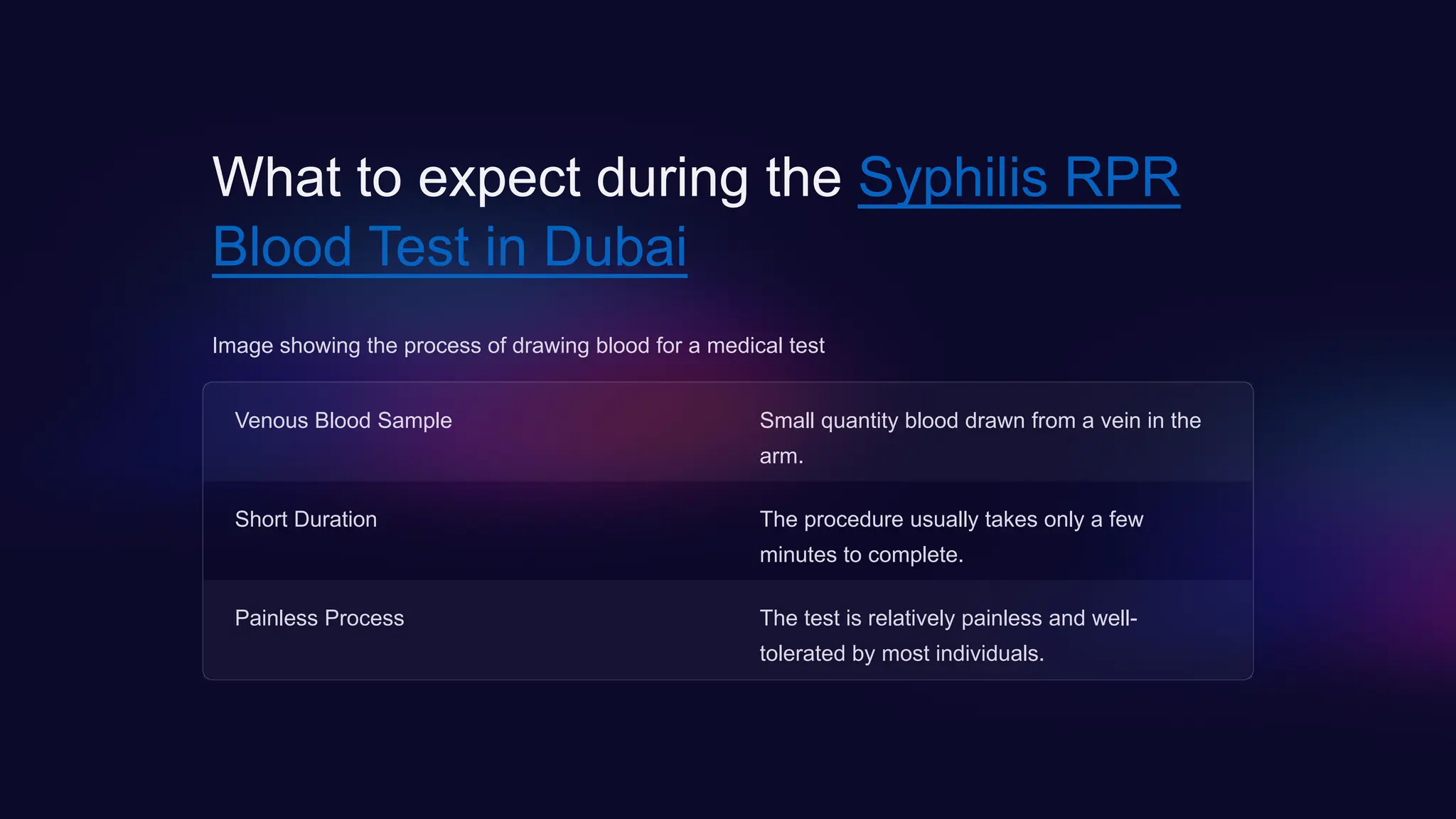 Syphilis RPR Blood Test in Dubai(alborg).pptx