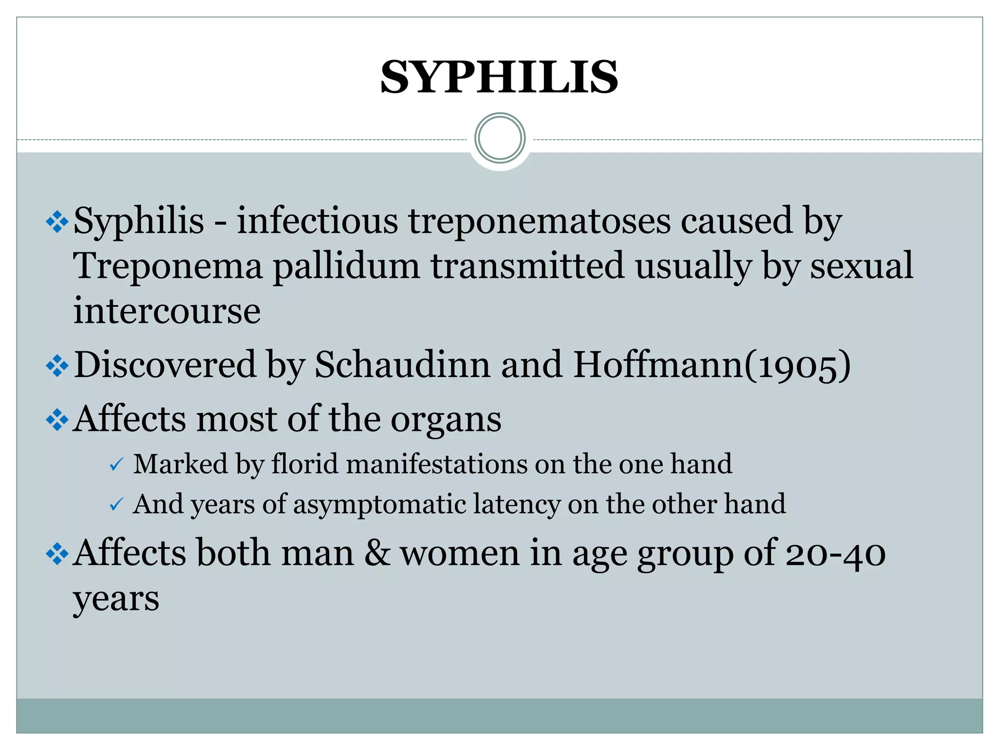 Syphilis | PPTX