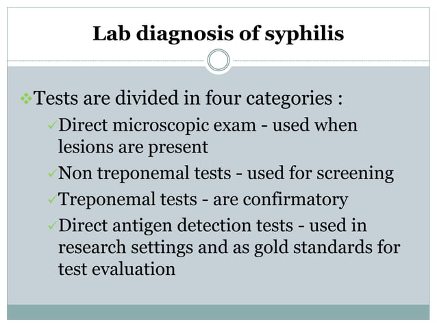 Syphilis | PPT