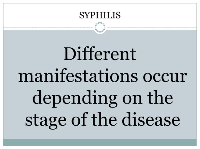 Syphilis | PPT