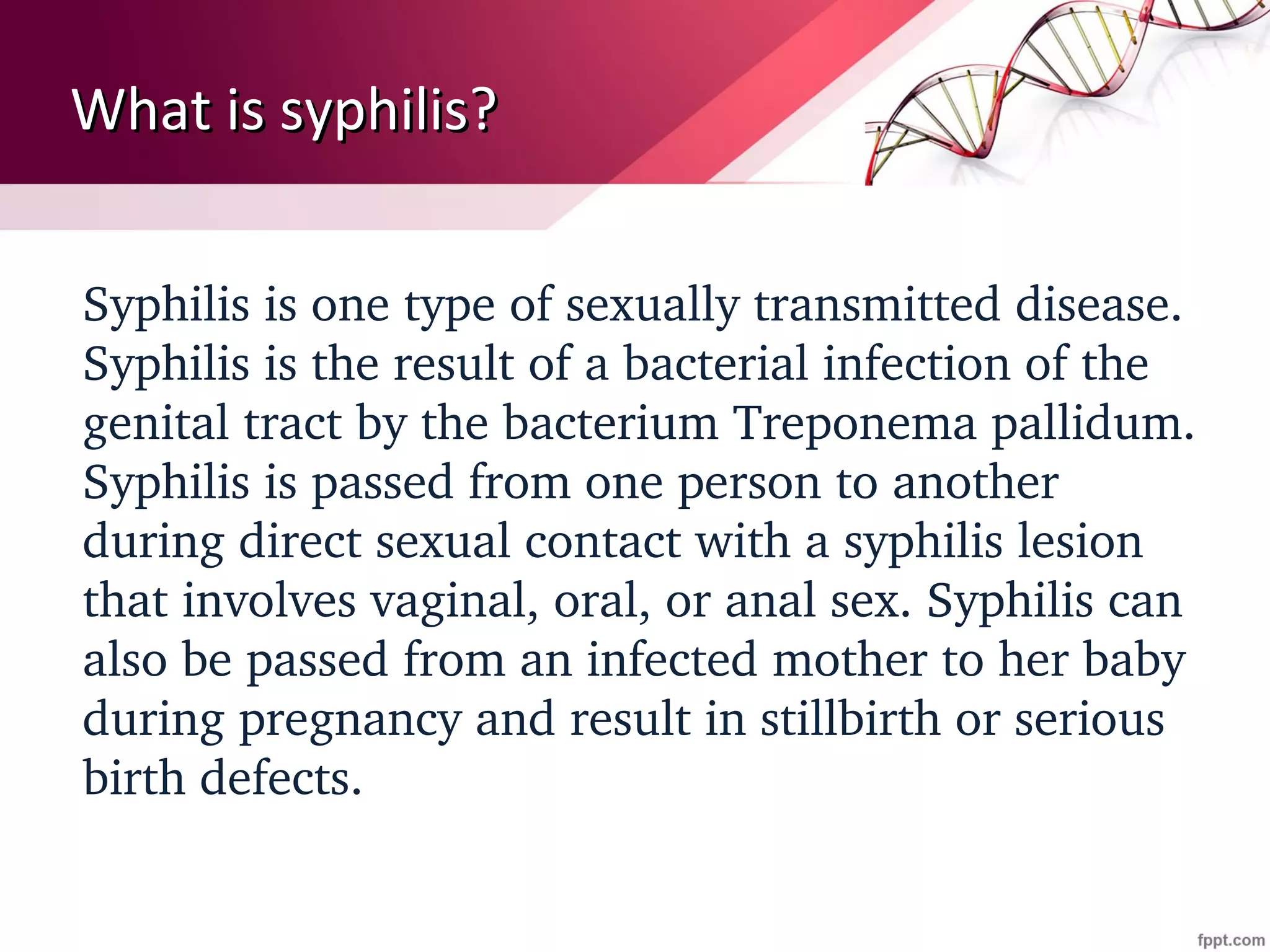 Syphilis test | PPT