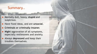 mental nature of miasm - syphilis | PPTX