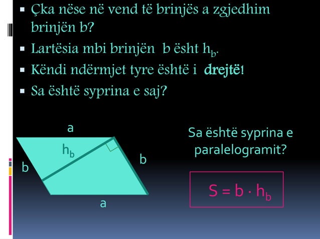 Syprina e paralelogramit | PPTX