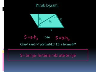 Syprina e paralelogramit | PPTX