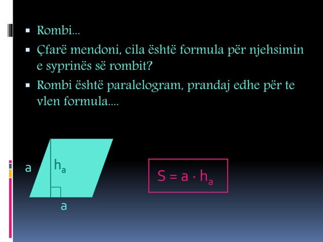Syprina e paralelogramit | PPTX