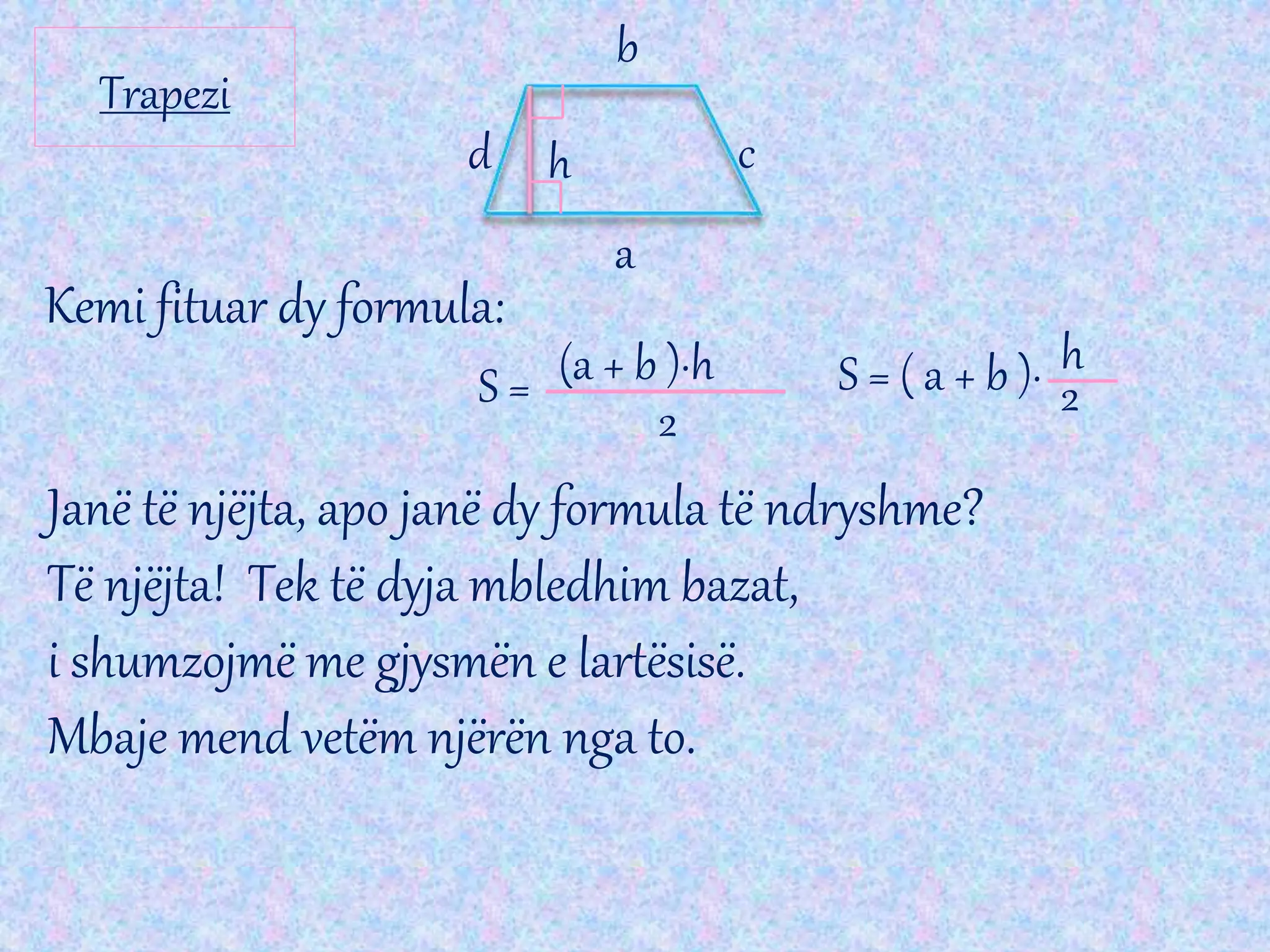 Syprina e trapezit | PPTX