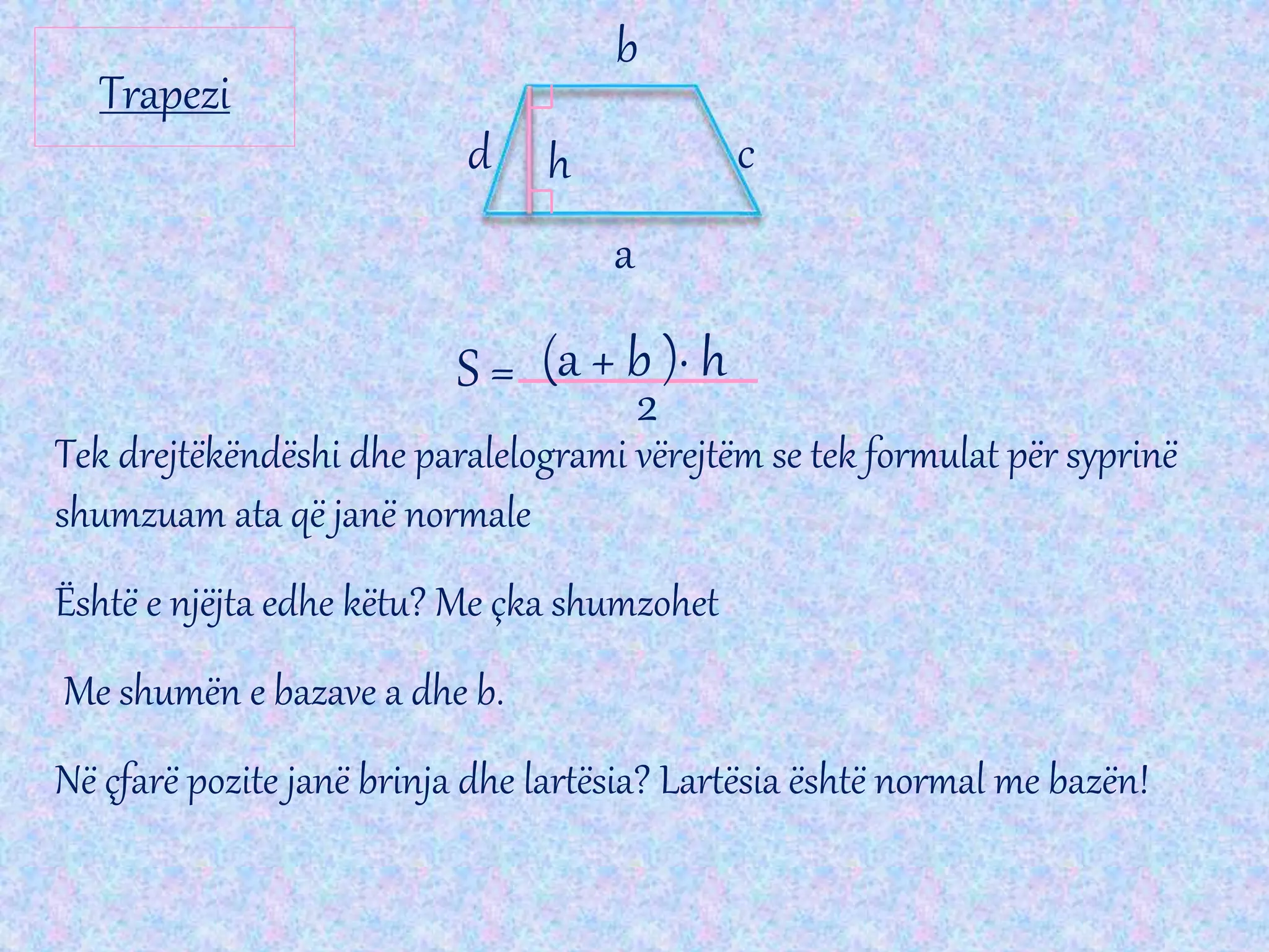 Syprina e trapezit | PPTX