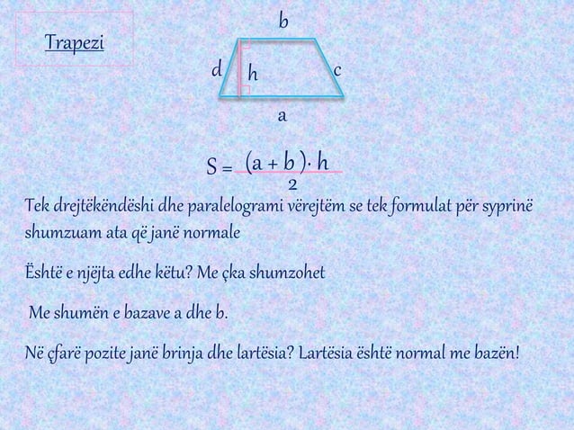 Syprina e trapezit | PPTX