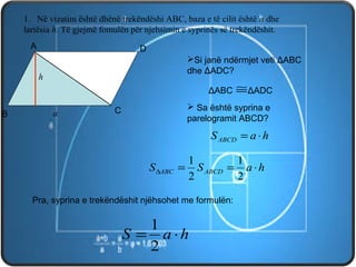 Syprina e trekëndëshit | PPT