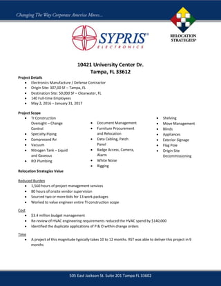 Sypris Case Study | PDF