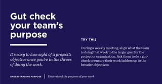 Understanding Purpose | PDF