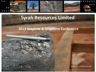 Syrah presentation for graphite conference November 2013 | PPTX ...