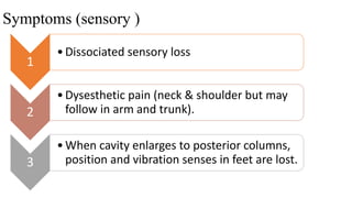 syrengomyelia /cystic enlargement / syrinx .pptx | Death, Injury, or ...