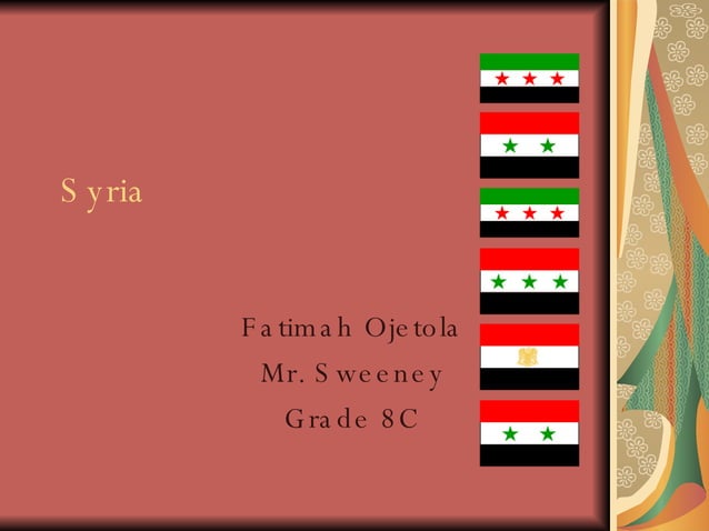 Syria | PPT | Geography | Science