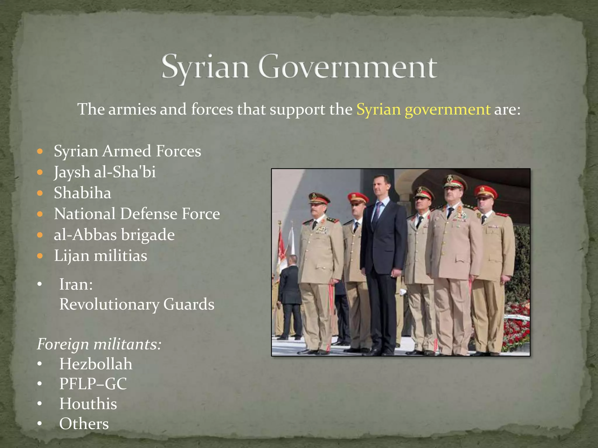 Syrian Civil War | PPTX