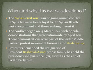 Syrian Civil War | PPTX