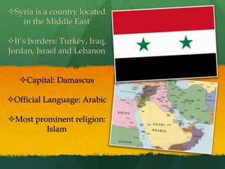 Syria: A Country in Conflict | PPTX