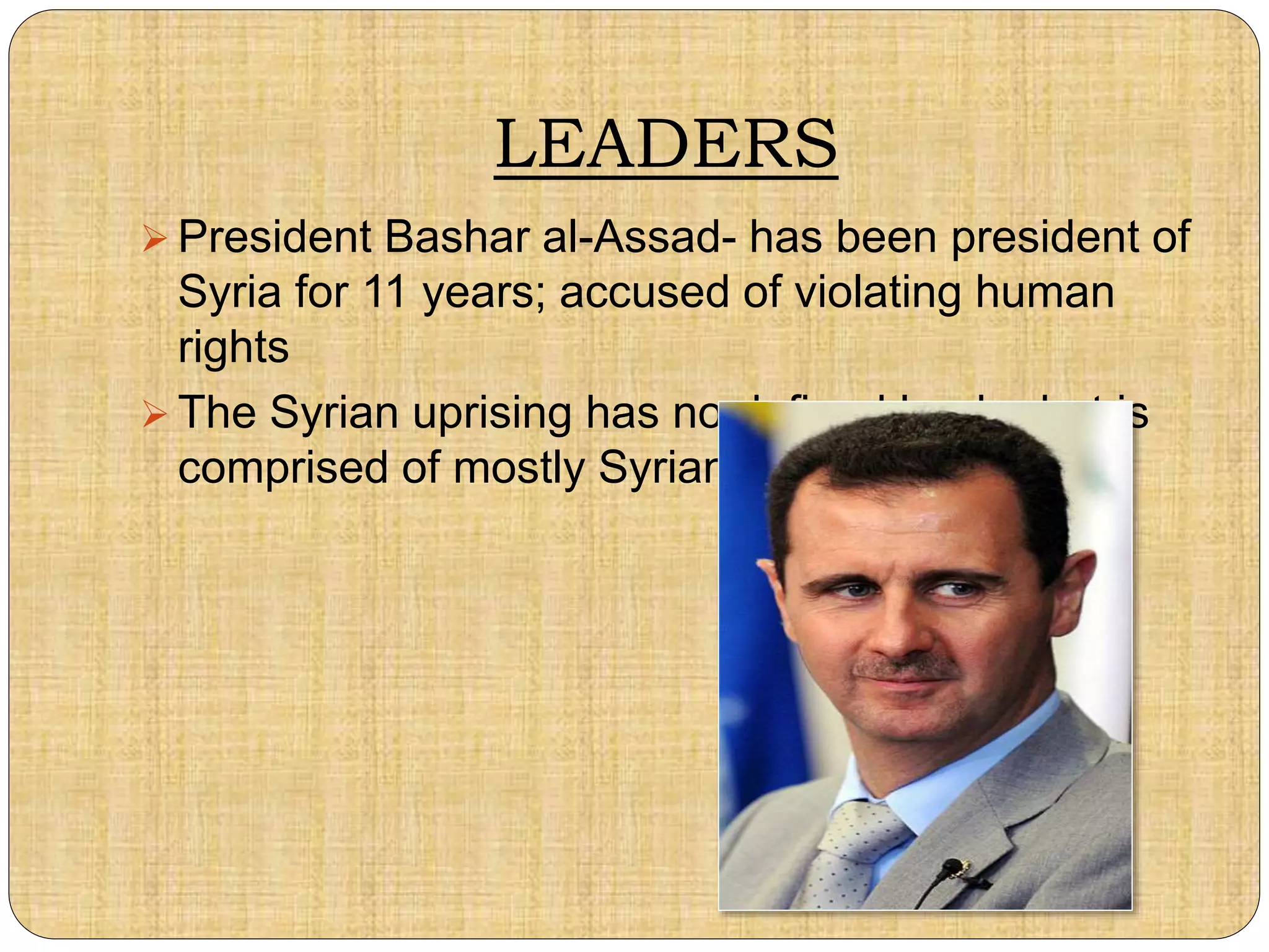 Syrian civil war | PPTX