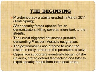 Syrian civil war | PPTX