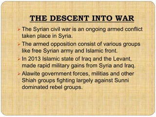 Syrian civil war | PPTX | Islam | Religion & Spirituality